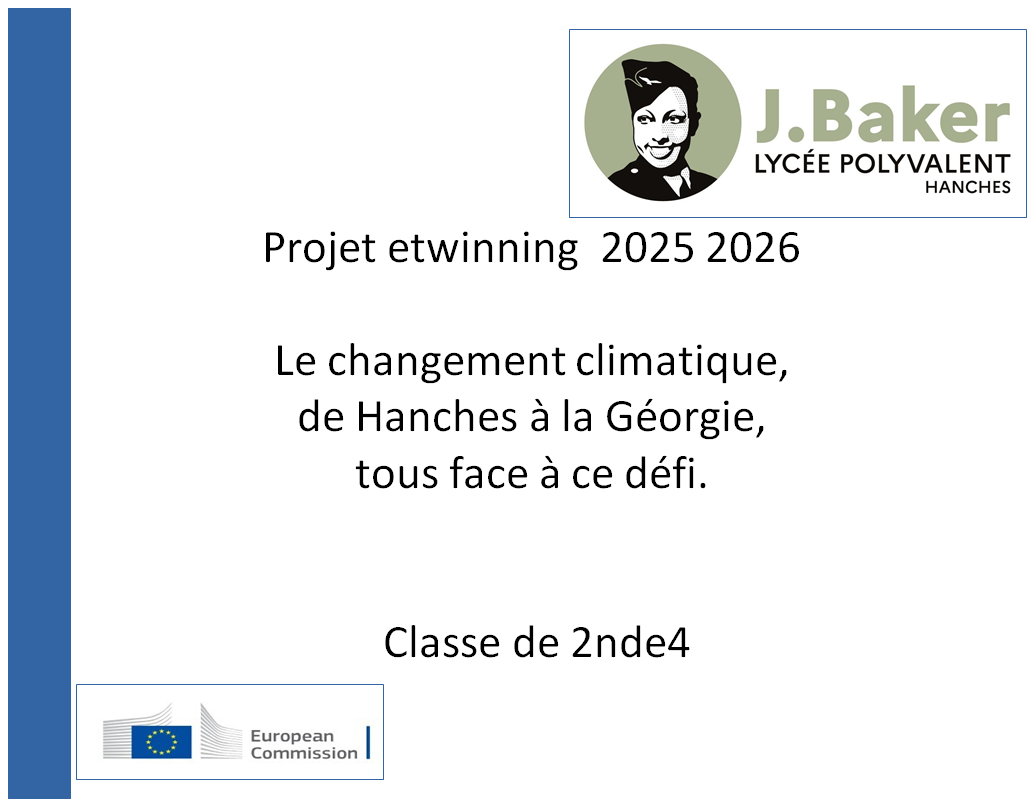 Projet Etwinning 2025-2026 - Lycée Joséphine Baker